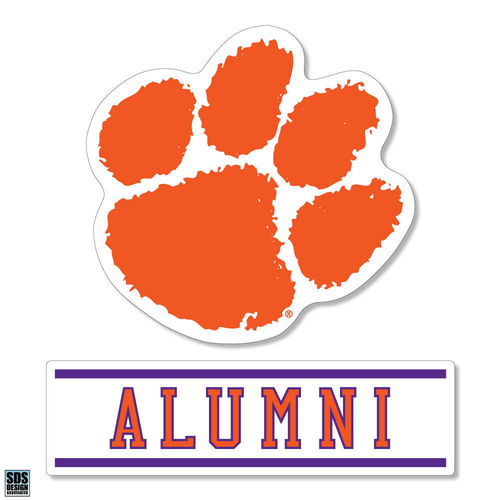 Clemson Tigers 3" Alumni Paw Vinyl Decal – ToddandMoore