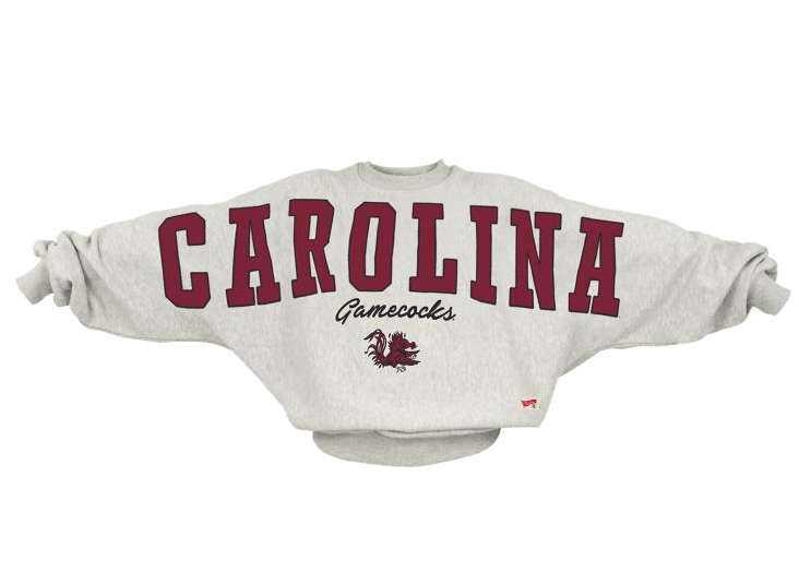 South Carolina Gamecocks Pressbox Women's Flannigan Oversized Dolman P ...