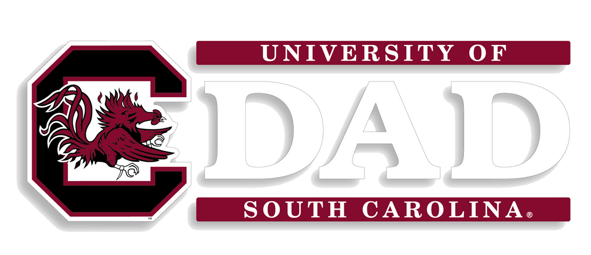 South Carolina Gamecocks 6"x2" Dad Bar Vinyl Decal – ToddandMoore