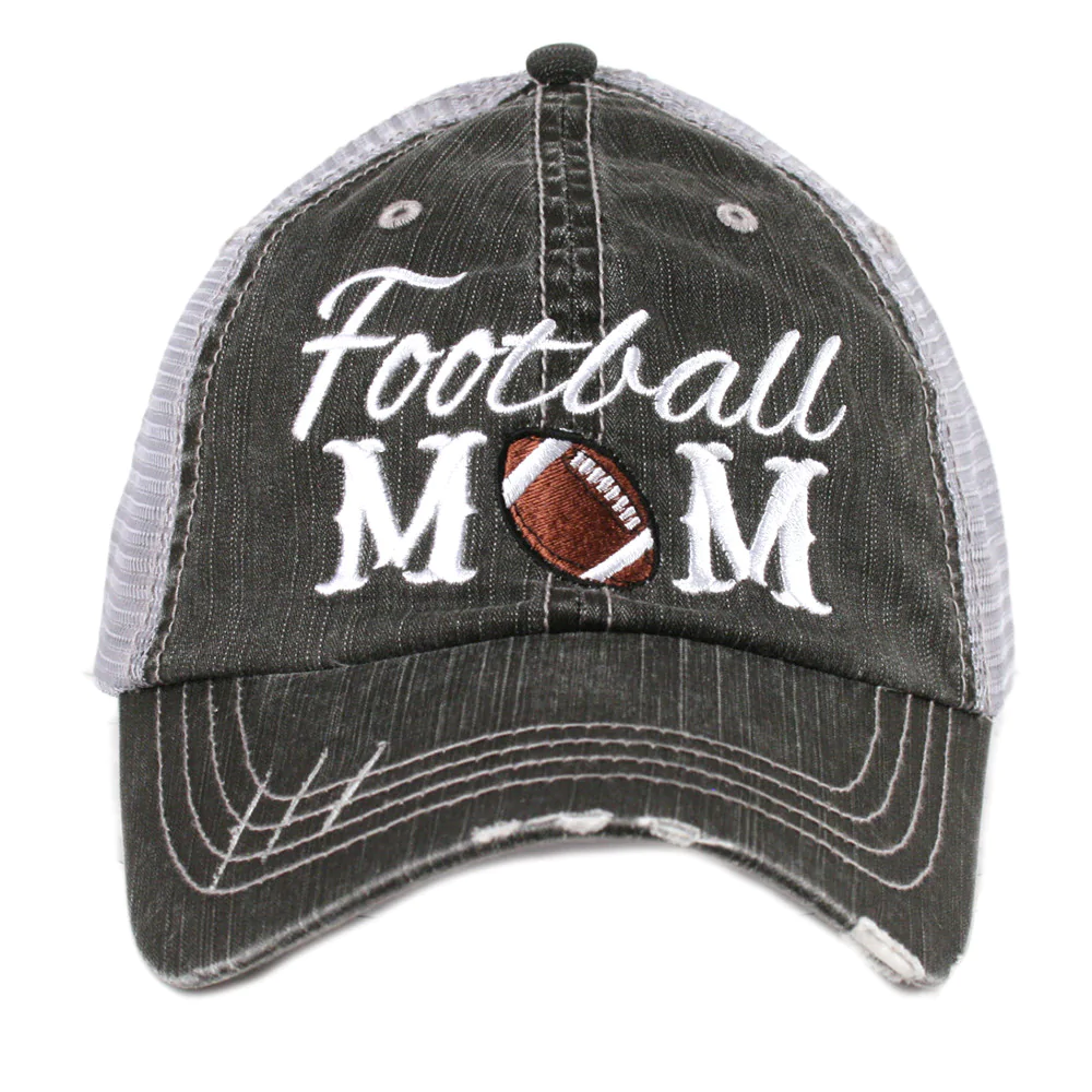 Football Mom Distressed Trucker Cap – ToddandMoore